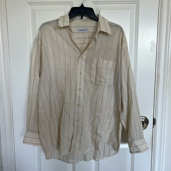 Yves Saint Laurent | Shirts | Vintage Ysl Button Down Shirt | Poshmark